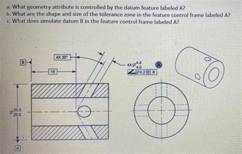 Solved A What Geometry Attribute Is Controlled By The Datum