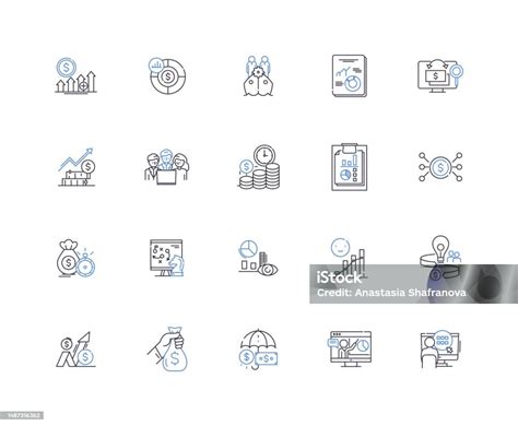 시작 줄 아이콘 컬렉션에 점수를 매깁니다 자금 조달 종자 투자 자본 성장 전략 자금 조달 벡터 및 선형 그림 벤처 확장성 혁신 개요 표지판 세트 Business Model