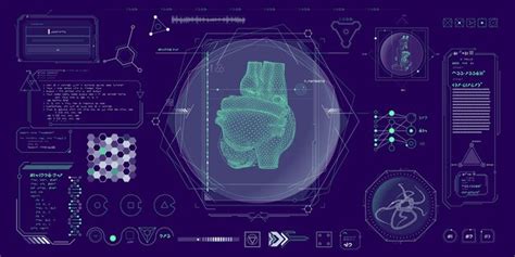 Premium Vector Vector Data Elements For Scifi Interface Infographics