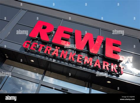 Sign At REWE Beverage Store REWE Is A Large Supermarket Chain In Germany And Part Of The