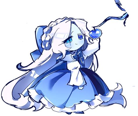 Safebooru 1girl Blue Dress Blue Skin Colored Skin Commentary Request