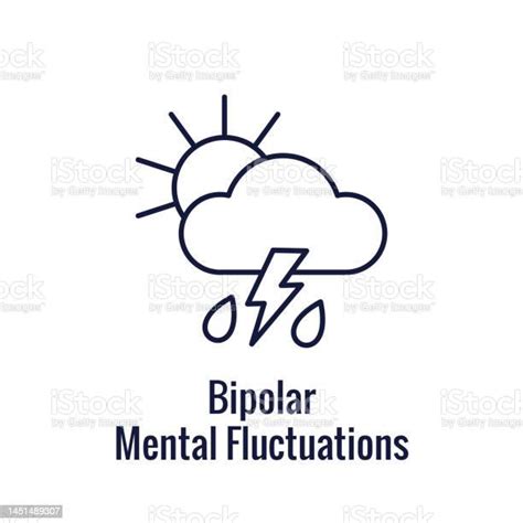 양극성 장애 또는 우울증 Bp 아이콘 세트 정신 건강 아이콘 Mental Wellbeing에 대한 스톡 벡터 아트 및 기타