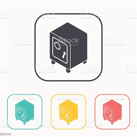 안전한 제품의 등각투영 3d 백색과 아이콘 세트 0명에 대한 스톡 벡터 아트 및 기타 이미지 0명 강철 금융 Istock