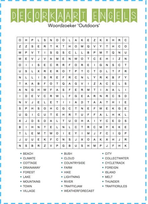 Word Puzzles Elise In Onderwijsland