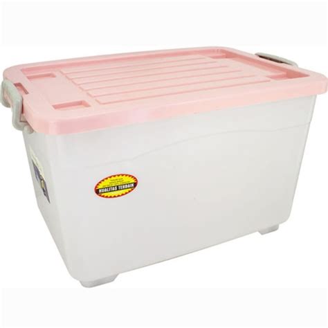 Jual Container Box Dgn Roda 50 Liter Kotak Plastik Sierra Green Leaf
