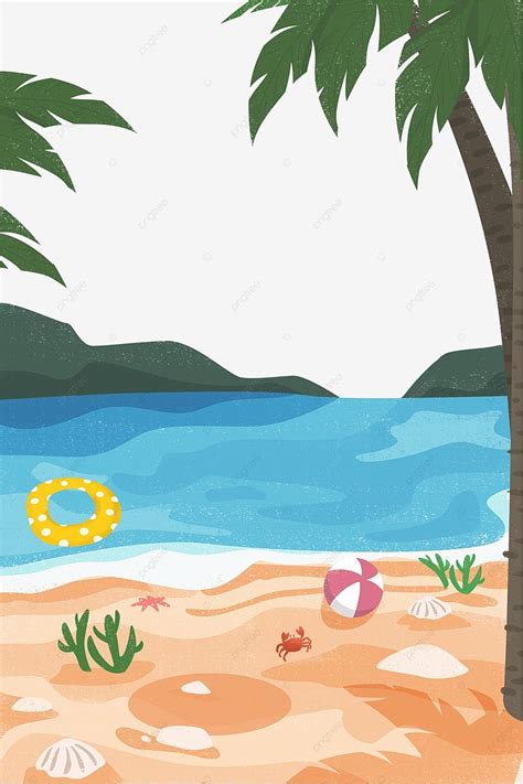해변 일러스트 전망 해안 바닷가 전망 Png 일러스트 및 Psd 이미지 무료 다운로드 Pngtree