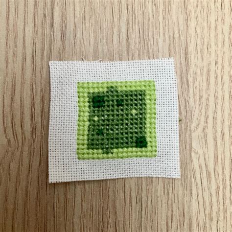 Minecraft Mini Cross Stitch Block Pattern Series Part 4 Ghast Block Hookstitchsew