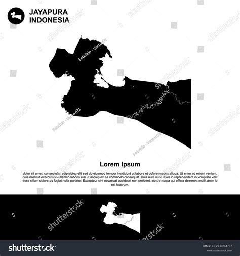 Map One Provinces City Indonesia Jayapura Stock Vector Royalty Free