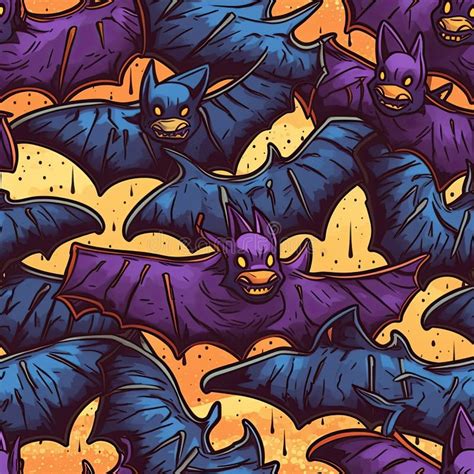 Halloween Cute Patern Seamless Pattern Background Stock Illustration