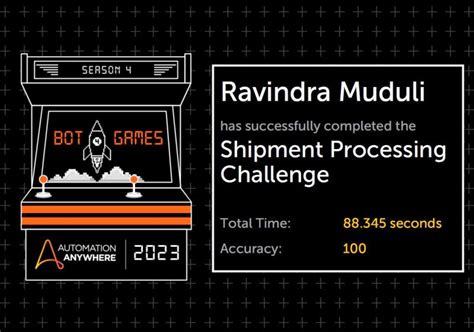 Ravindra Kumar Muduli On Linkedin Botgames Automationanywhere