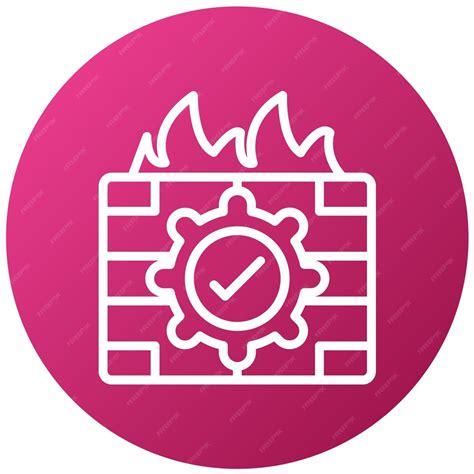 Premium Vector Vector Design Firewall Settings Icon Style