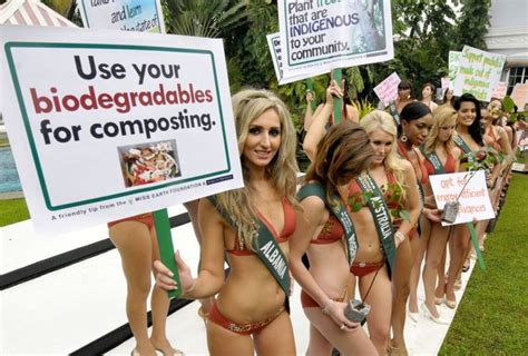 Miss Earth Contestants In Some Sexy Protest 15 Pics