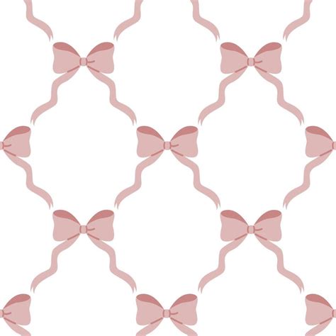 Cute Cozy Pattern Of Pink Bows 57991102 Vector Art At Vecteezy