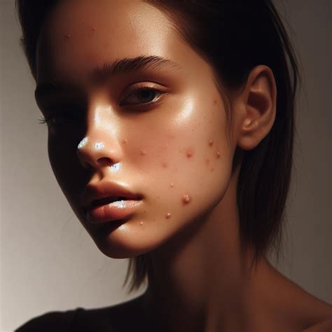 Premium Photo Skin Problems Pimples And Acne On Face