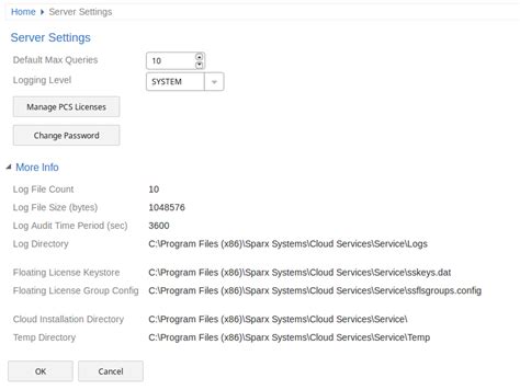 Webconfig Server Settings Enterprise Architect User Guide