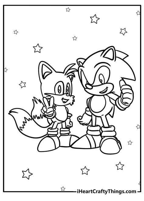 Classic Super Sonic Coloring Pages 2025