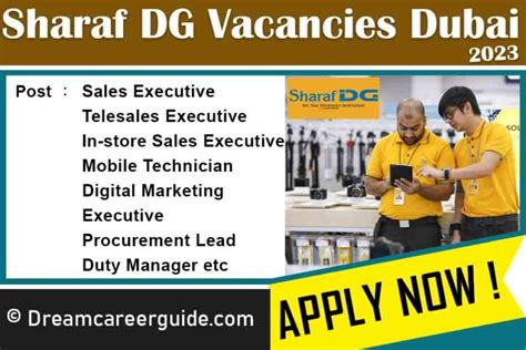 Start Your Retail Career At Sharaf Dg Dubai Apply Today