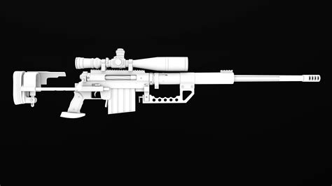 Intervention Sniper Rifle Drawing