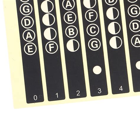 Guitar Fretboard Notes Map Labels Stickers Fingerboard For 6 String