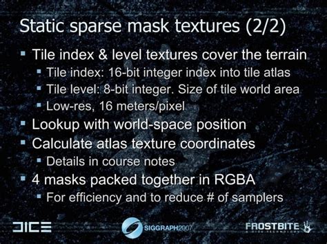 Terrain Rendering In Frostbite Using Procedural Shader Splatting
