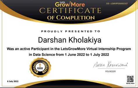 Darshan Kholakiya On Linkedin Opportunity Intenship Datascience