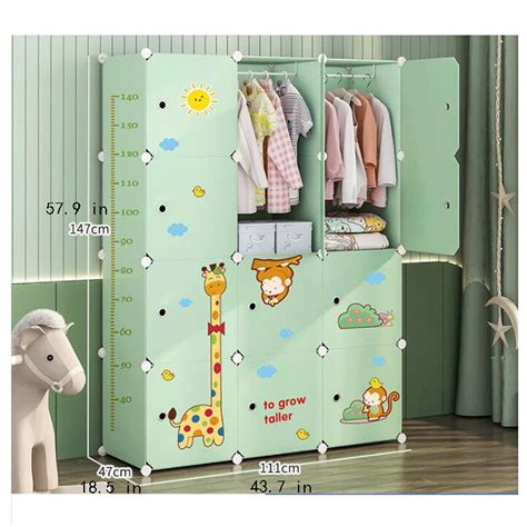 Dulap Pentru Copii 12 Cuburi Portabil Instalare Rapida Pliabil