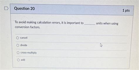 Solved To Avoid Making Calculation Errors It Is Important