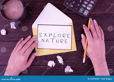 Writing Displaying Text Explore Nature Conceptual Photo Reserve Campsite Conservation