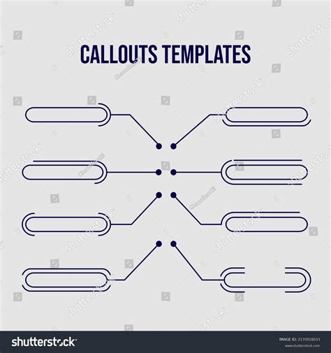 Call Outs Template Various Uses Stock Vector Royalty Free 2170918033
