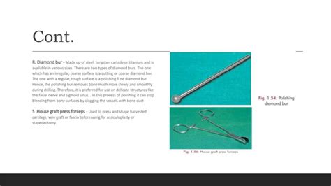 Instruments Used In Ear Surgeries 1pptx Ear Nose And Throat
