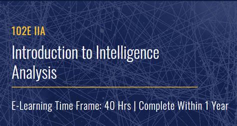 102e Iia Introduction To Intelligence Analysis Cdfs Digital