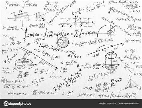 Black Maths Formulas Written Blackboard Stock Illustration By ©sinenkiy