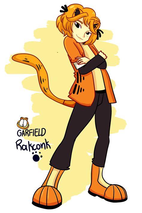 Garfield Humanizacion By La Mapache De Rakel On Deviantart