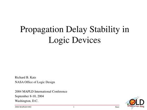 Ppt Propagation Delay Stability In Logic Devices Powerpoint Presentation Id