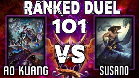 Smite S4 Ranked Duel 101 Ao Kuang Vs Susano YouTube