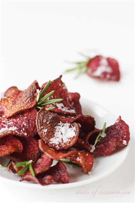 Beetroot Chips With Rosemary Salt Shades Of Cinnamon