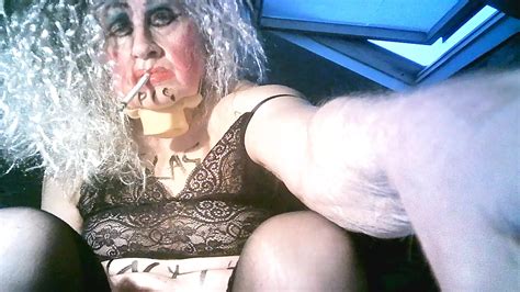 Sissy Bimbo Shitcunt Fag Pig Slut Sarah Millward Smokes Wanks Double
