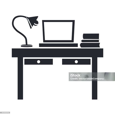Bureau Icône Vector Signe Et Le Symbole Isolé Sur Fond Blanc Concept De