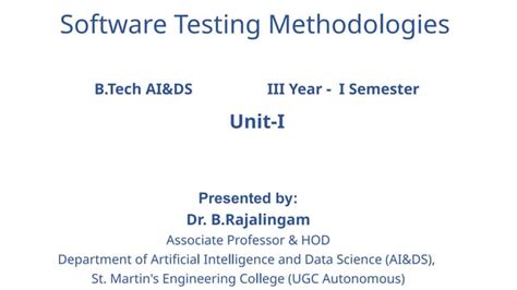 Purpose Of Testing Dichotomies Taxonomy Of Bugs Flow Graphs And Path Testing Pptx