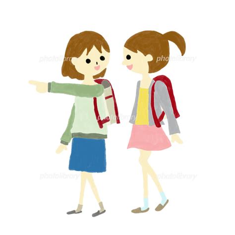 通学中の小学生 イラスト素材 [ 557493 ] フォトライブラリー Photolibrary
