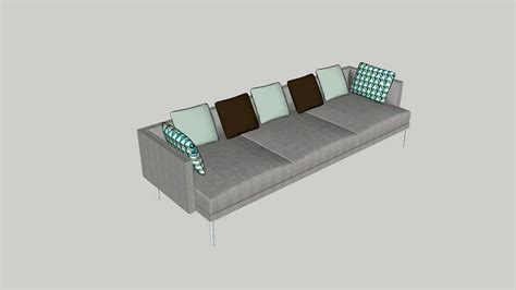 Arper Steeve 3 Seater Sofa 3d Model