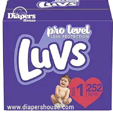 Luvs Size 1 Diapers 8 14 Lbs 252 Count Soft And Absorbent Protection