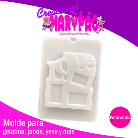 Molde Para Gelatina Portaretrato Love Febrero Creaciones Marypao