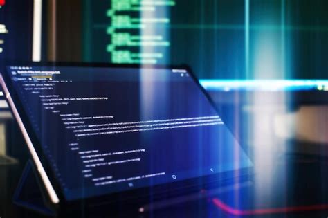 Premium Photo Monitor Closeup Of Function Source Code Abstract It