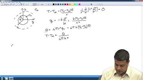 Diffsion Equation Heat Conduction Around A Sphereical Inclusion Ch33sp Swayamprabha Youtube