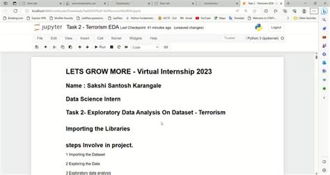Sakshi Karangale On Linkedin Linkdin Task2 Datascience Python Intern Project Dataanalytics…