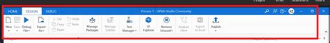 Studio Ribbon Options Are Missing Studio Uipath Community Forum