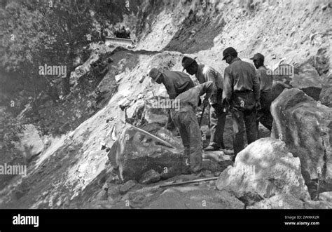 Pala Band Of Mission Indians California Photograph Of Men Working On The Truck Trail