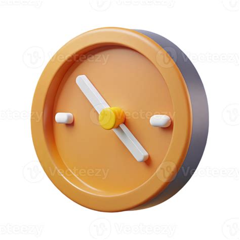 Vibrant Remarkable Minimal Geometric Representation Of A Clock Flat Color Single Weight