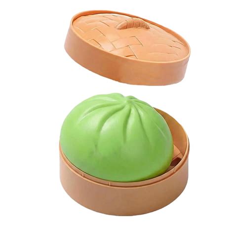 2026 Edition Minimalist Plain Bao Bun Squishy Realistic Dim Sum